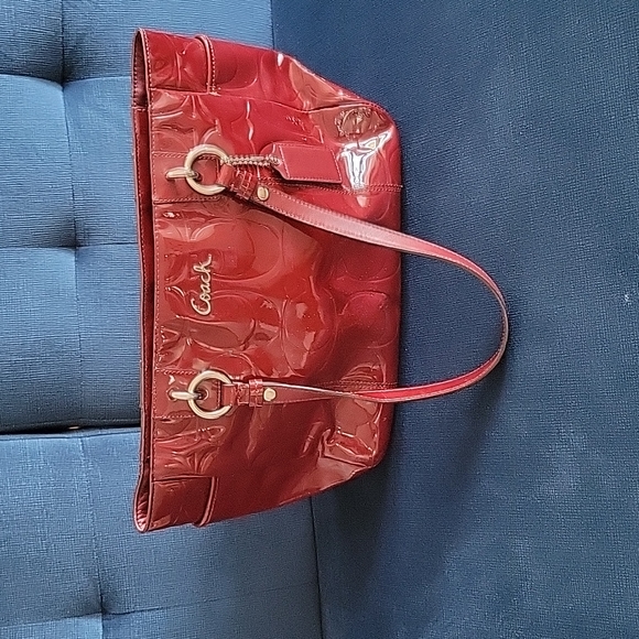 Coach | Bags | Coach Medium Burgundy Color Bag | Poshmark